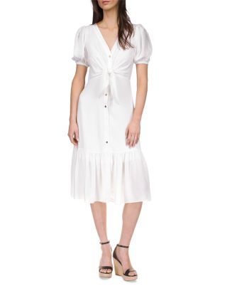 Michael Kors Tie Front Button Down Dress | Bloomingdale's