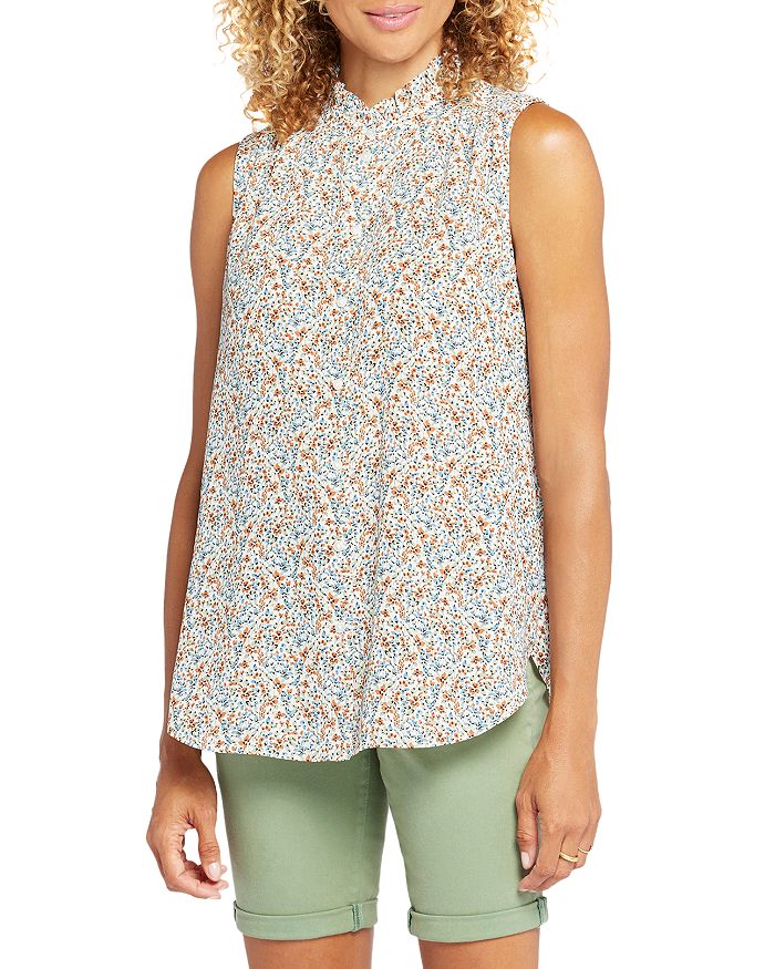 NYDJ Sleeveless Ruffled Top | Bloomingdale's