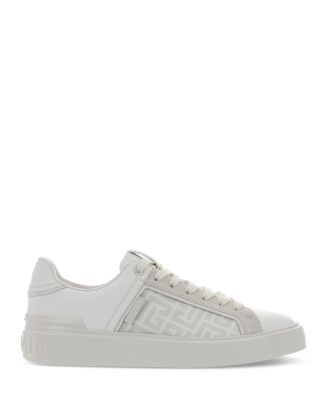 Balmain Women's B-Court Monogram Lace Up Low Top Sneakers | Bloomingdale's