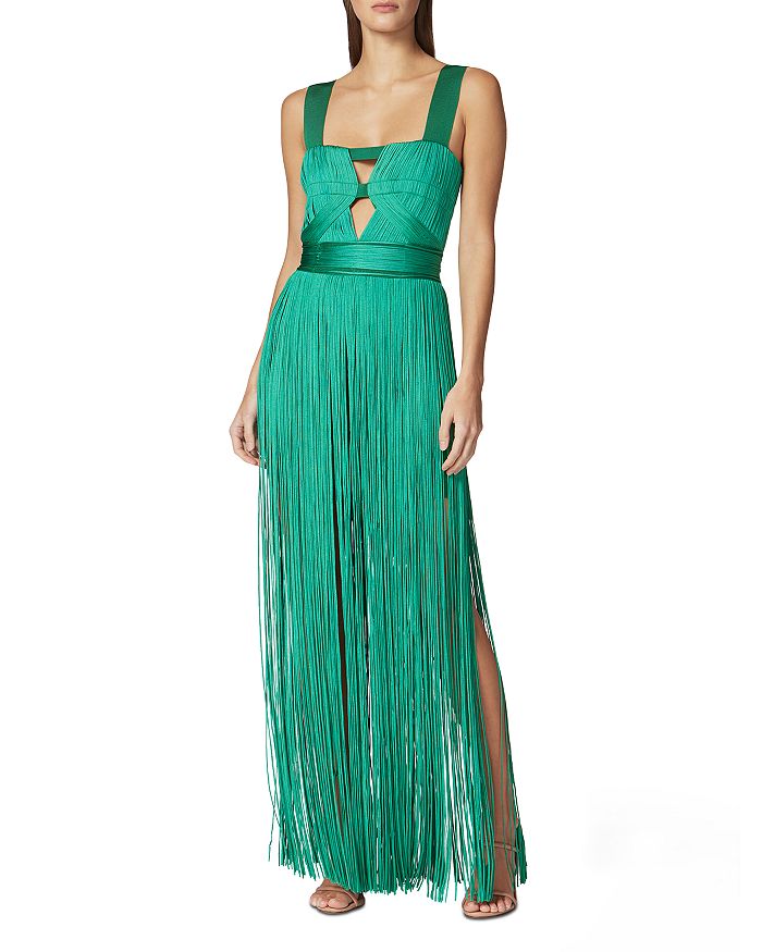 Hervé Léger Fringe Gown | Bloomingdale's