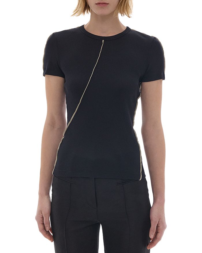 Helmut Lang Cotton Keyhole Tee | Bloomingdale's
