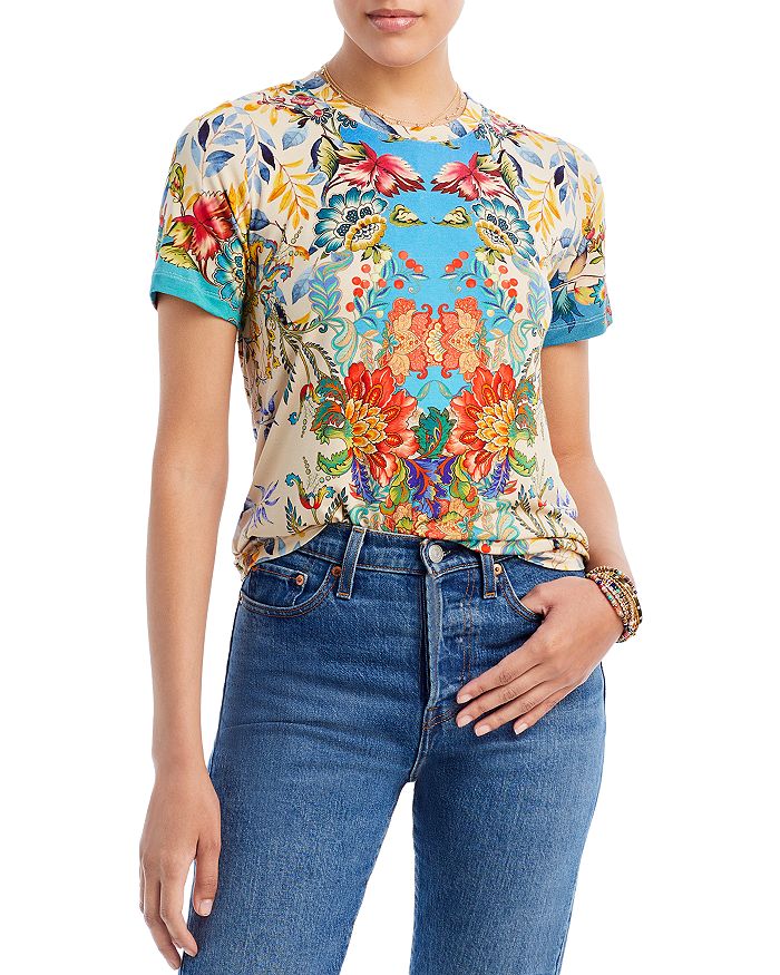 Johnny Was Blu Fav Crewneck Tee | Bloomingdale's