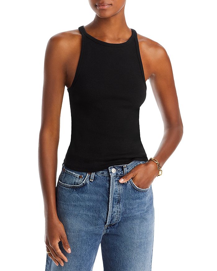 Good American Heritage Ribbed Tank Top | Bloomingdale's