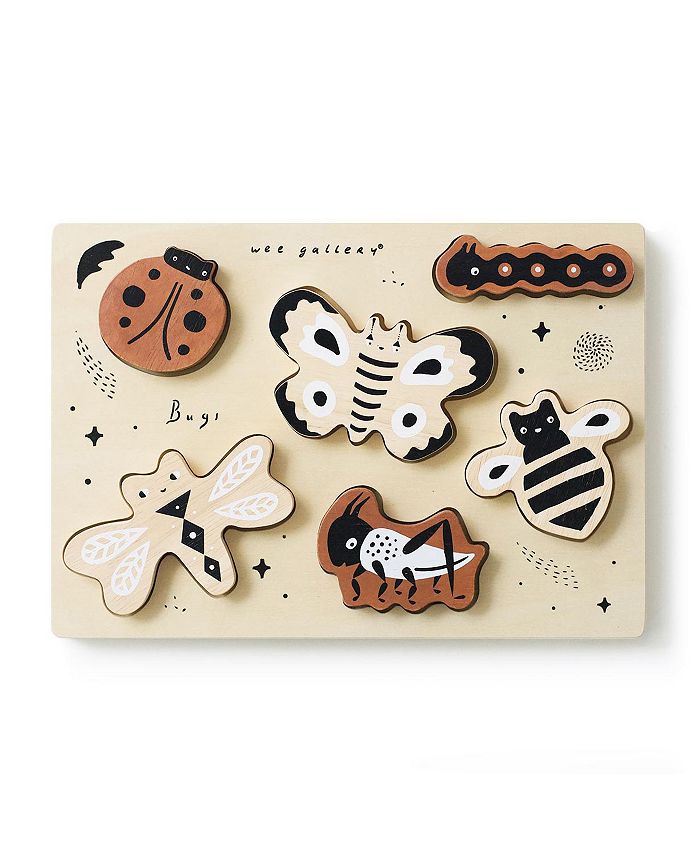 Wee Gallery Wooden Tray Puzzle - Bugs - Ages 2+ | Bloomingdale's