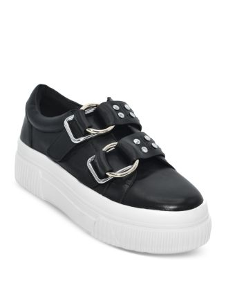 J/Slides Women's Waldo Studded Buckled Platform Sneakers | Bloomingdale's