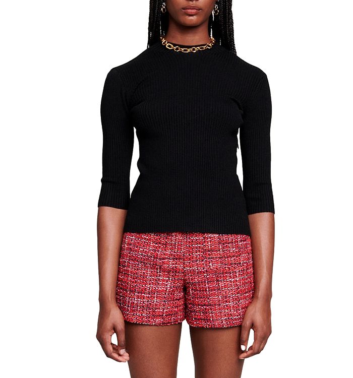 Maje Clover Back Button Top | Bloomingdale's