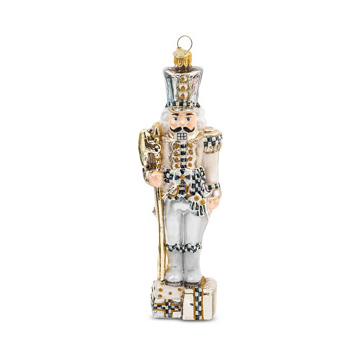 Mackenzie-Childs Glam Up Nutcracker Glass Ornament | Bloomingdale's