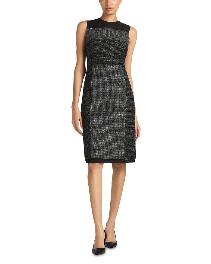 St. John Micro Pattern Dress | Bloomingdale's