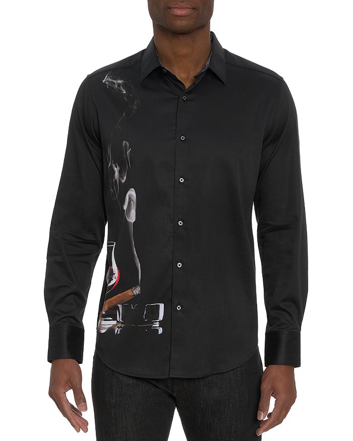 Robert Graham Man Cave Cotton Blend Classic Fit Button Down Shirt ...