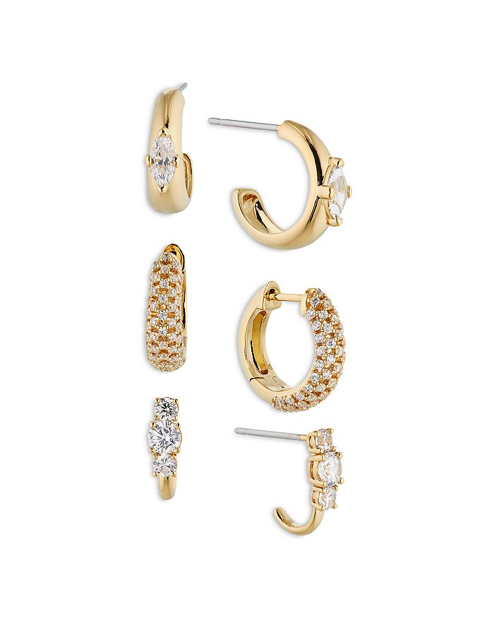 Nadri Cleo Hoop Triple Earring Set | Bloomingdale's