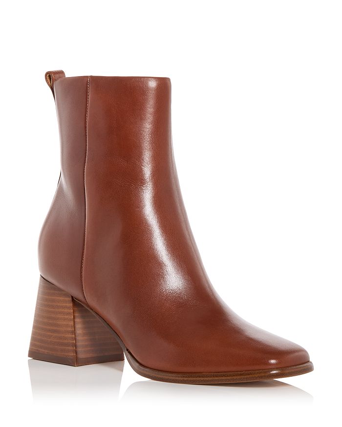 Marc Fisher LTD. Women's Floria Square Toe Block Heel Booties ...