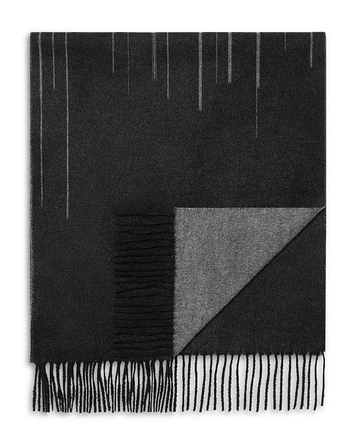 Zegna Fringed Silk Scarf | Bloomingdale's
