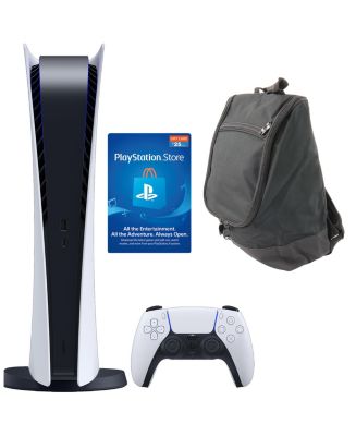 SONY PlayStation 5 Digital Console with $25 PSN Card and Carry Bag ...