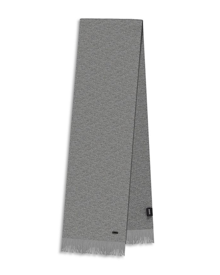 BOSS Hugo Boss Albas Fringe Wool Scarf | Bloomingdale's
