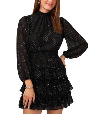 1.STATE Smocked Ruffle Mini Dress | Bloomingdale's