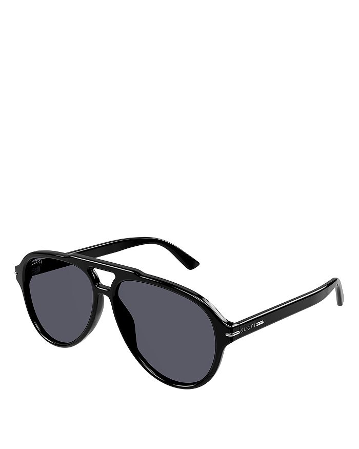 Gucci GG Line Pilot Sunglasses, 58mm | Bloomingdale's