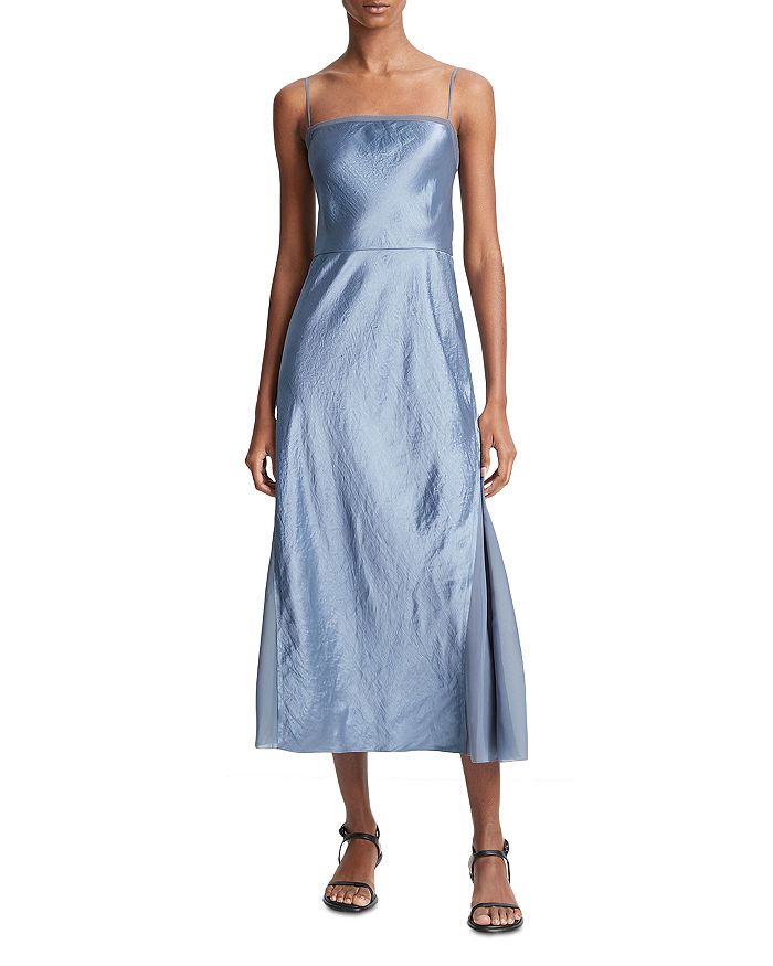 Vince Sheer Panel Slip Dress | Bloomingdale's