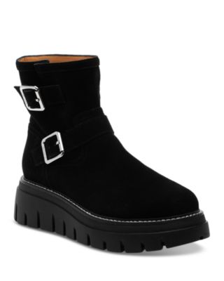J/Slides Women's Texas Buckled Platform Boots | Bloomingdale's