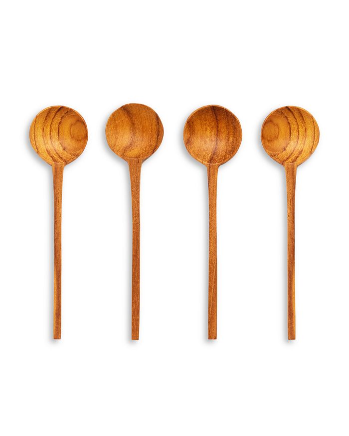 Be Home Teak Thin Spoons, Set of 4 | Bloomingdale's