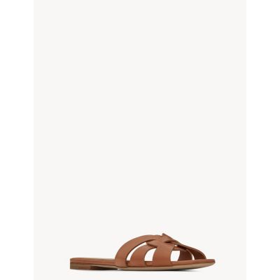 Click here for Saint Laurent Womens Tribute Mules in Metallic Lea... prices