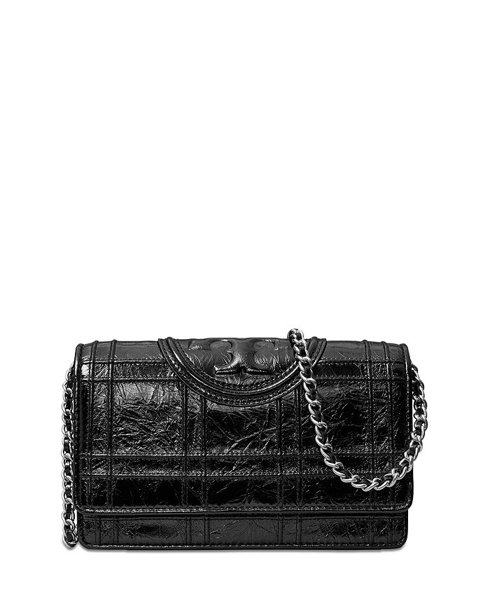 Tory Burch Fleming Soft Square Quilt Chain Wallet | Bloomingdale's