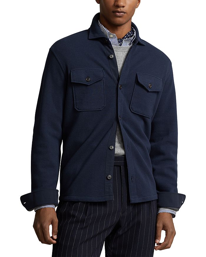 Polo Ralph Lauren Double Knit Mesh Shirt Jacket | Bloomingdale's