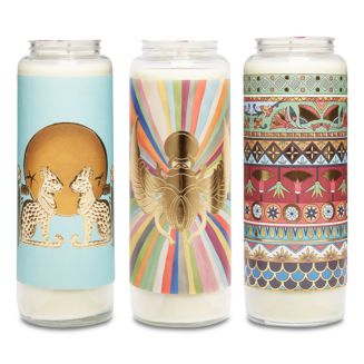 La DoubleJ Unscented Pillar Candles, Set of 3 | Bloomingdale's