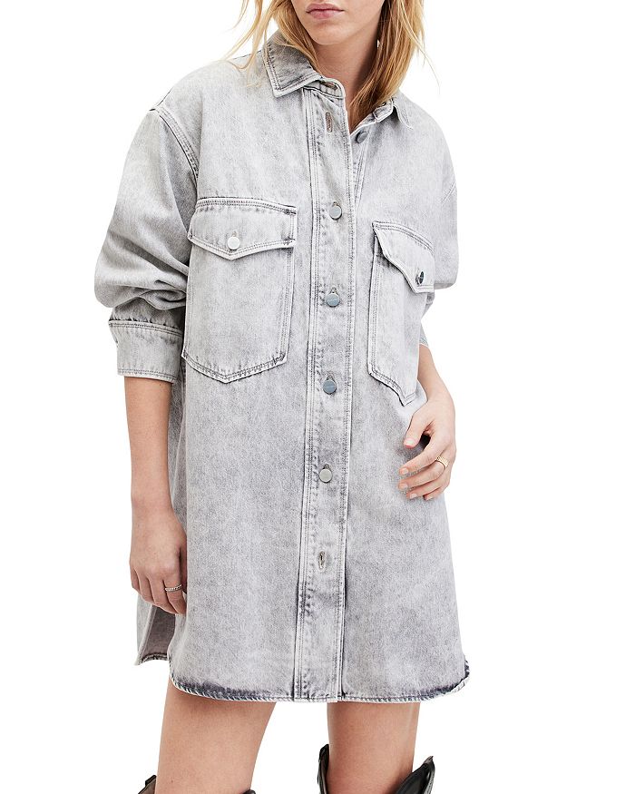 ALLSAINTS Lily Shacket Dress | Bloomingdale's
