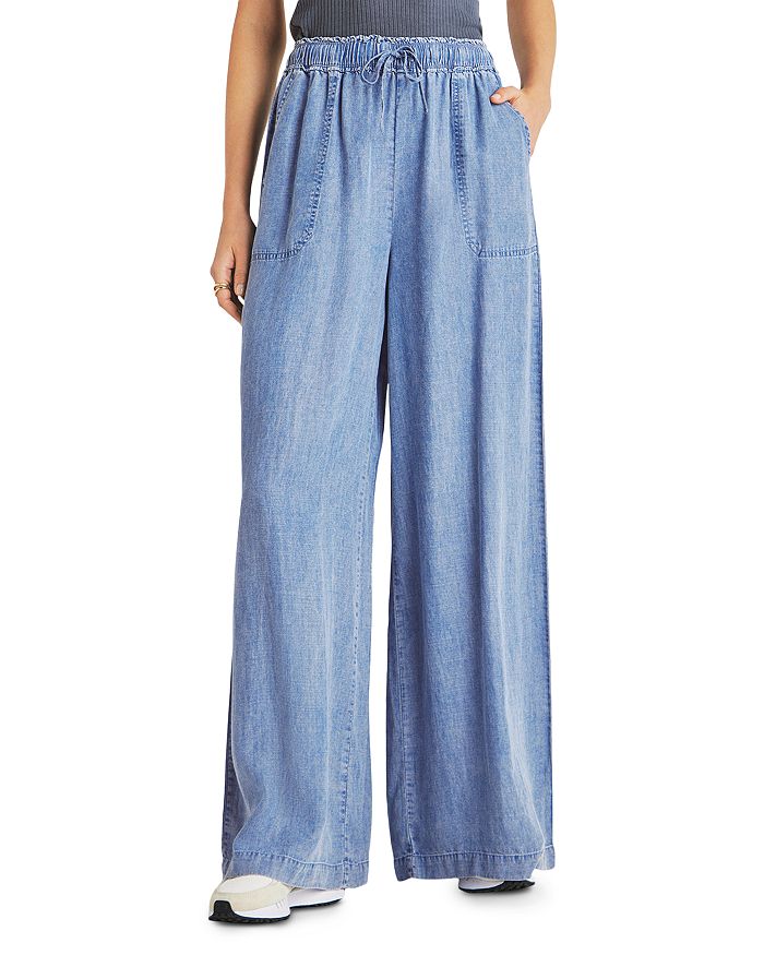 Splendid Evelina Chambray Wide Leg Pants | Bloomingdale's