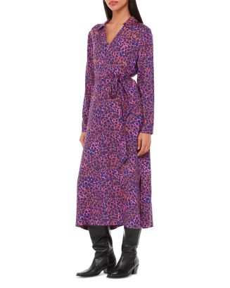 Whistles Mottled Leopard Print Midi Dress | Bloomingdale's