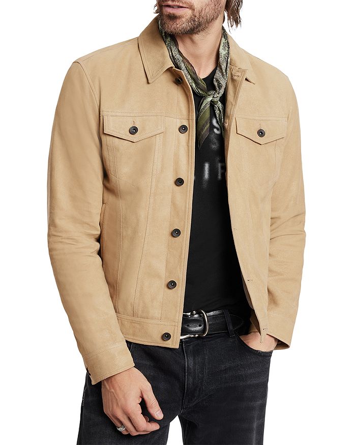 John Varvatos Andrew Leather Trucker Jacket | Bloomingdale's