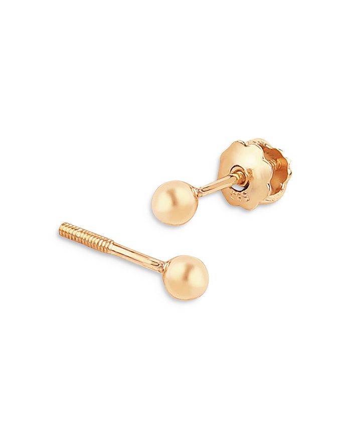 Bloomingdale's Fine Collection Children's Tiny Ball Stud Earrings in ...