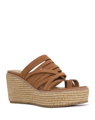 Donald Pliner Women's Leather Toe Loop Wedge Slide Sandals | Bloomingdale's
