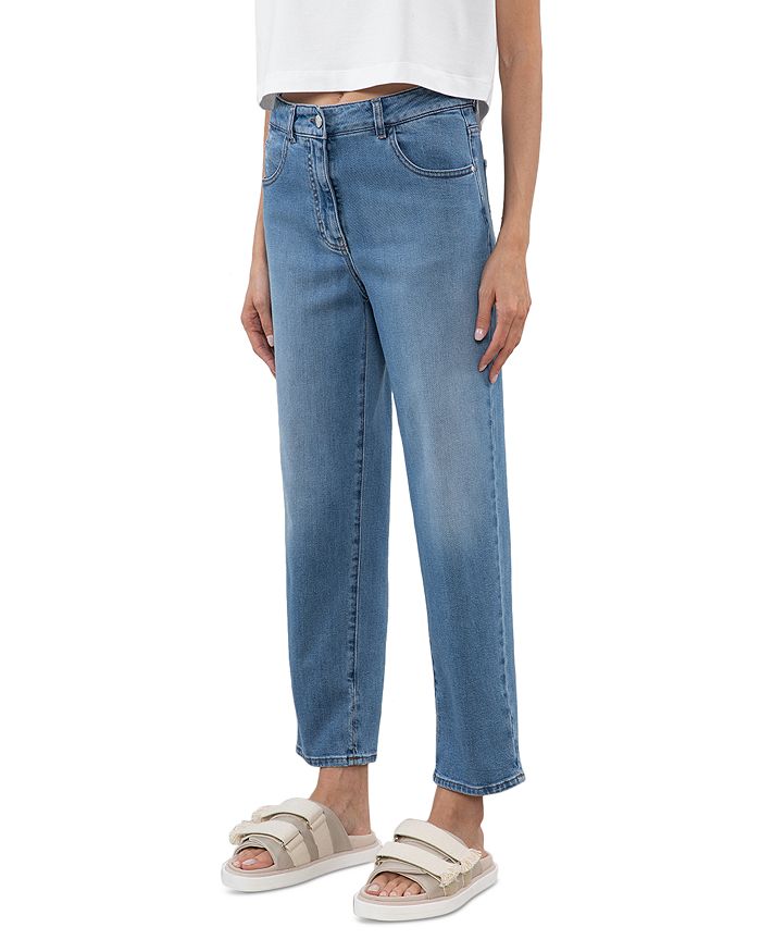 Peserico Low Rise Jeans in Ink Blue | Bloomingdale's