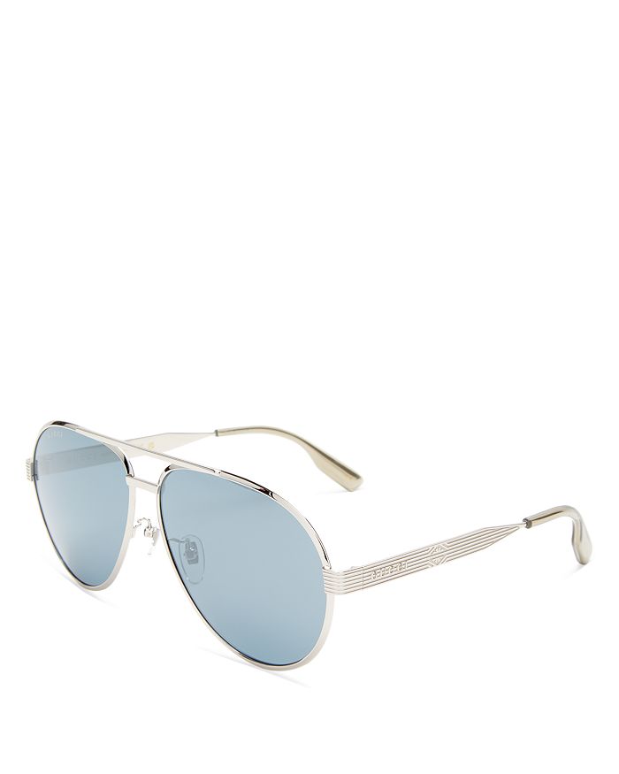 Gucci Aviator Sunglasses, 64mm | Bloomingdale's