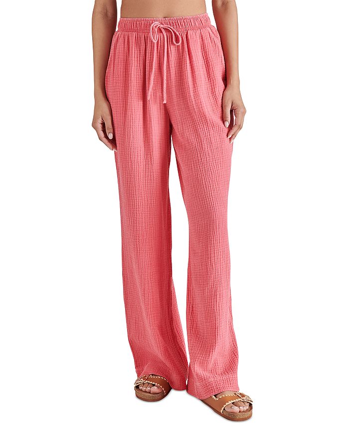 STEVE MADDEN June Hight Rise Cotton Pants | Bloomingdale's