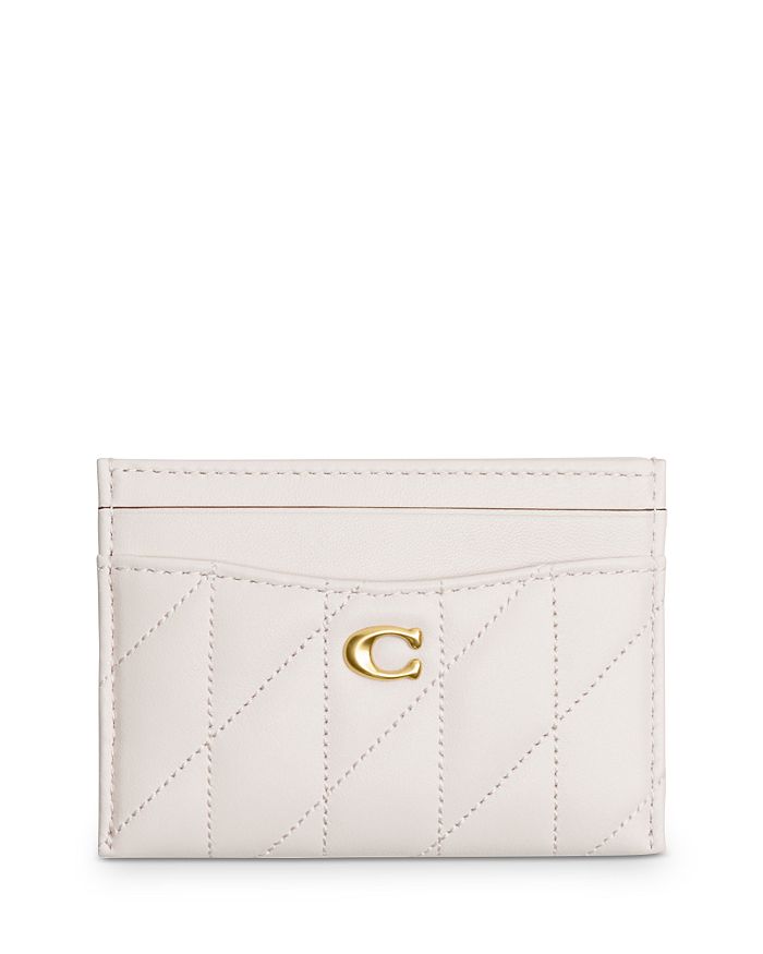 COACH Card Case with Pillow Quilting | Bloomingdale's