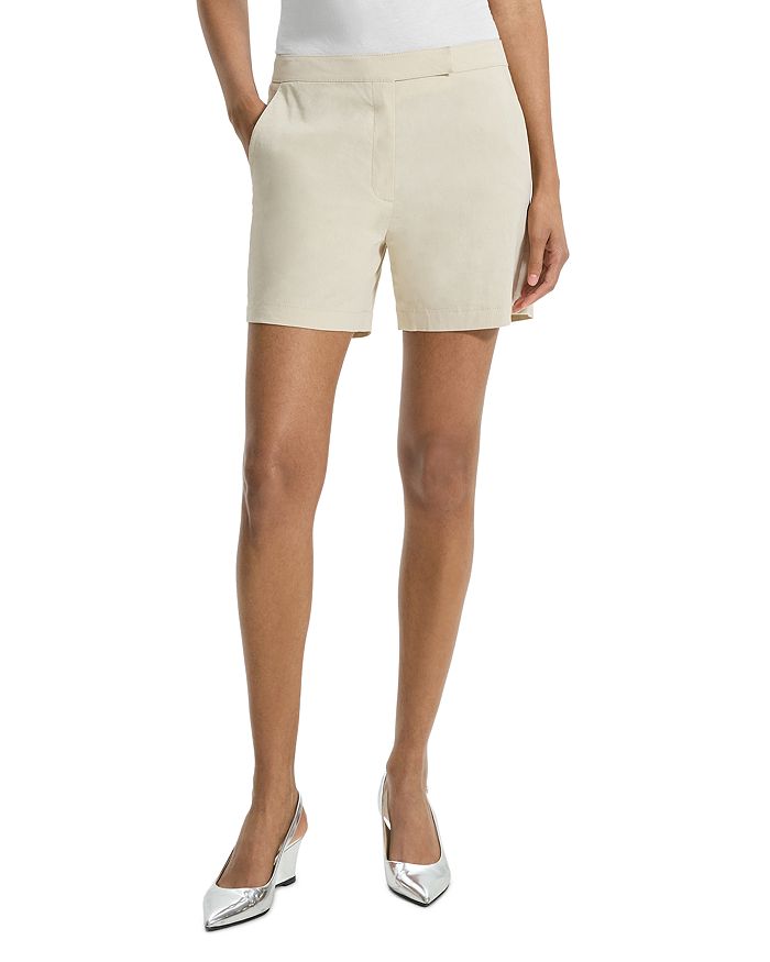 Theory Straight Leg Tab Shorts | Bloomingdale's