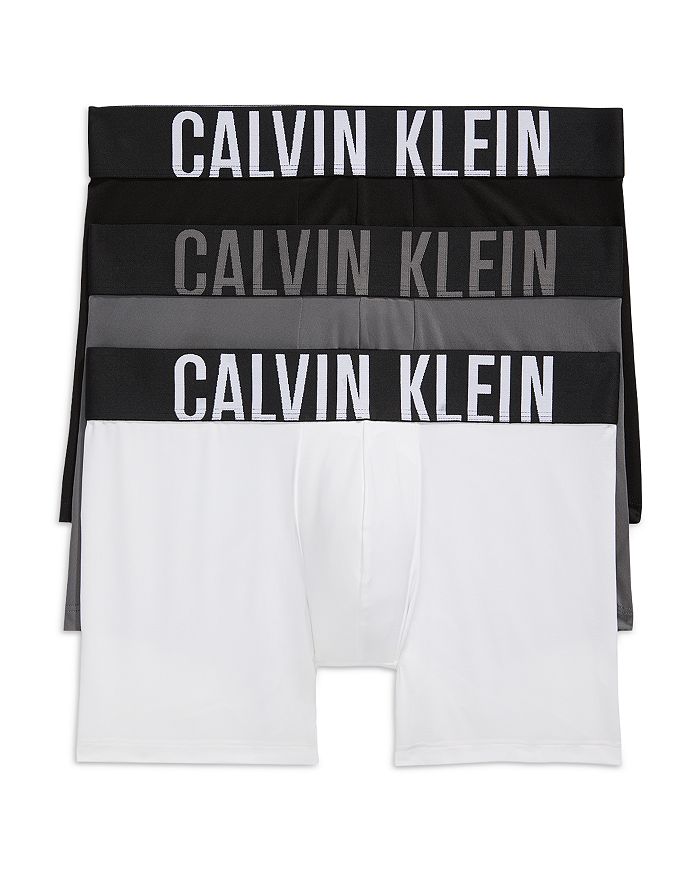 Calvin Klein Intense Power Logo Waistband Micro Boxer Briefs, Pack of 3 ...