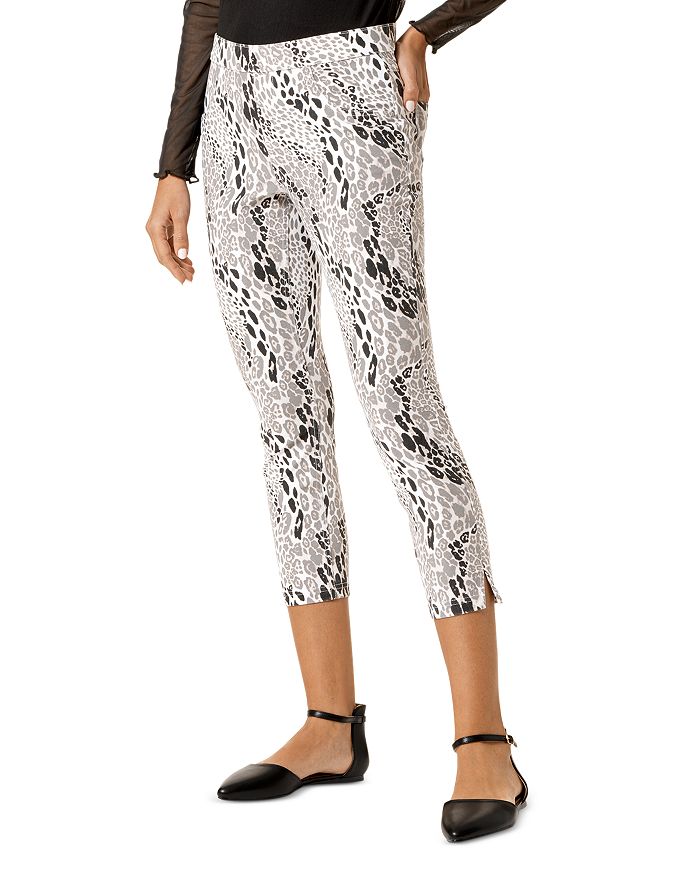 HUE Ultra Soft Printed High Waist Capri Jeans | Bloomingdale's