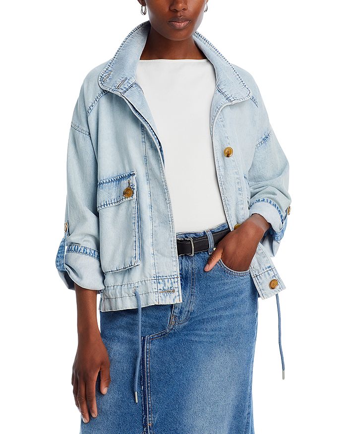 BLANKNYC Stand Collar Denim Jacket | Bloomingdale's