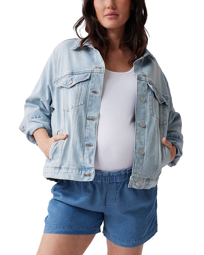 Ingrid & Isabel Maternity Mama Denim Jacket | Bloomingdale's