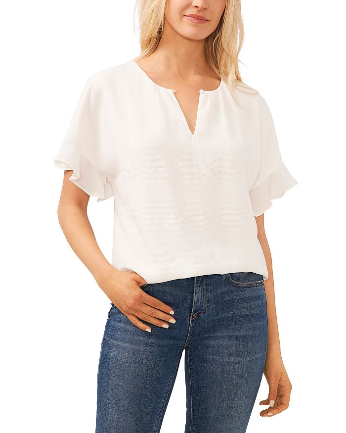 CeCe Ruffle Sleeve Drop Shoulder Blouse | Bloomingdale's