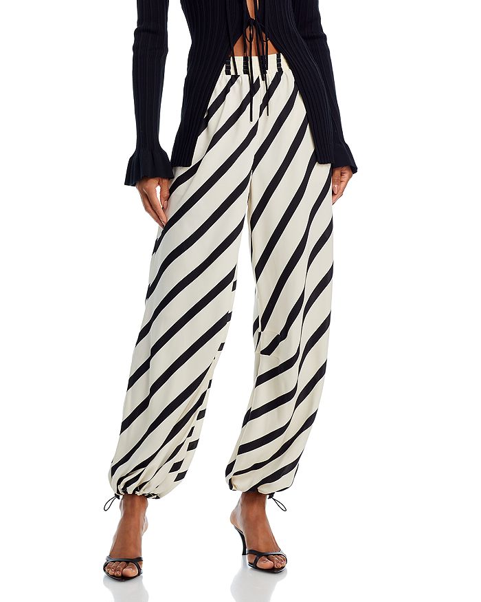 AQUA Striped Pants - Exclusive | Bloomingdale's