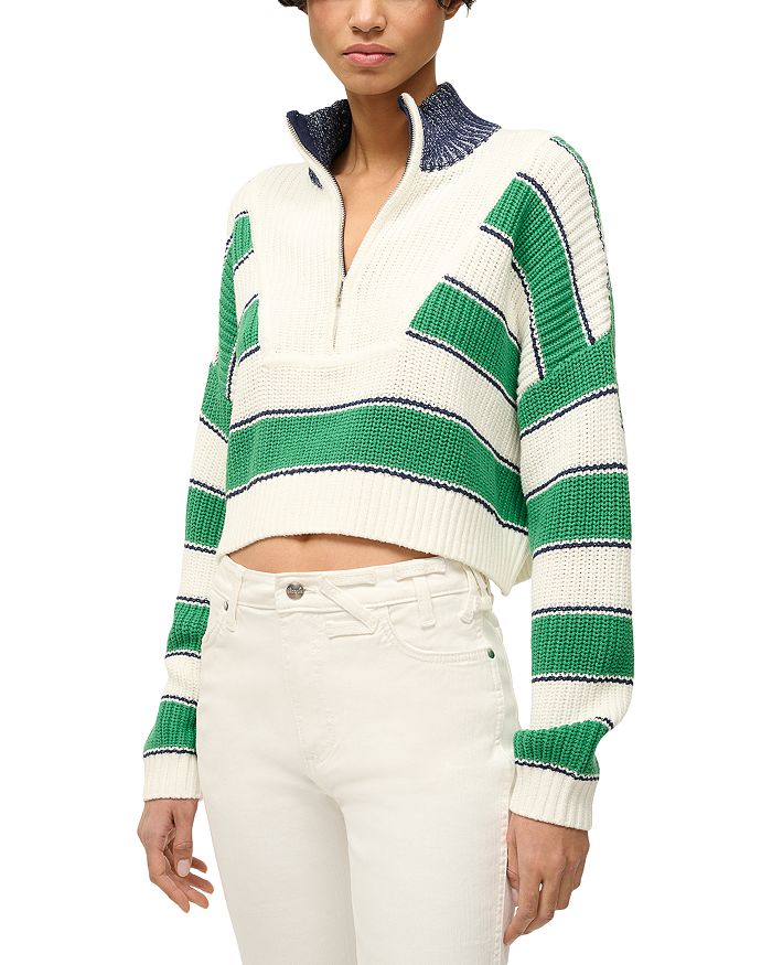 STAUD Cropped Hampton Sweater | Bloomingdale's