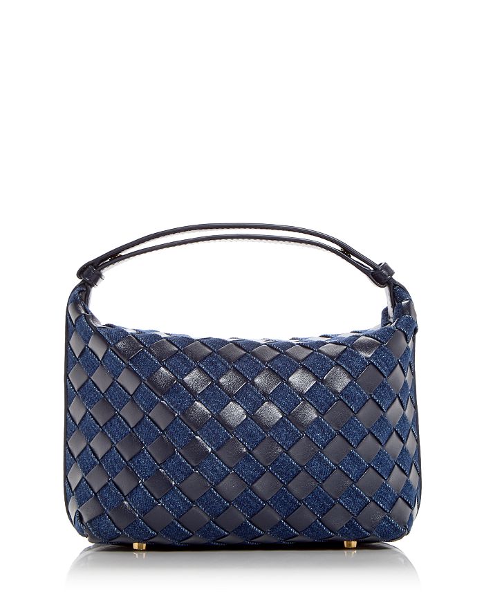 Bottega Veneta Borsa Intreccio Leather & Denim Shoulder Bag ...