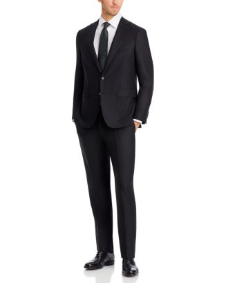 Canali Capri Black Textured Solid Slim Fit Suit | Bloomingdale's Men