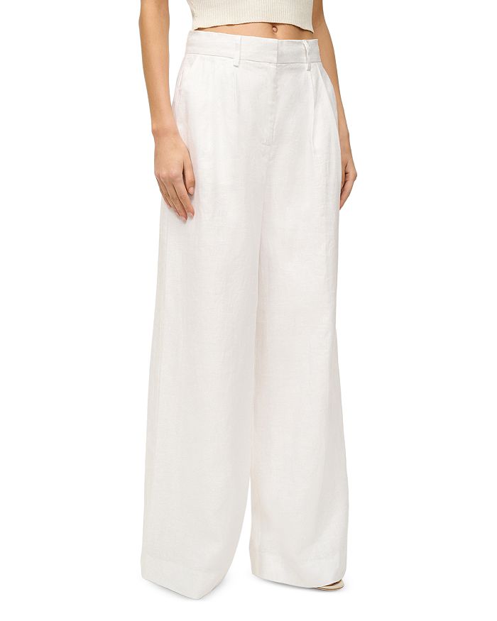 STAUD Sasha Linen Pants | Bloomingdale's
