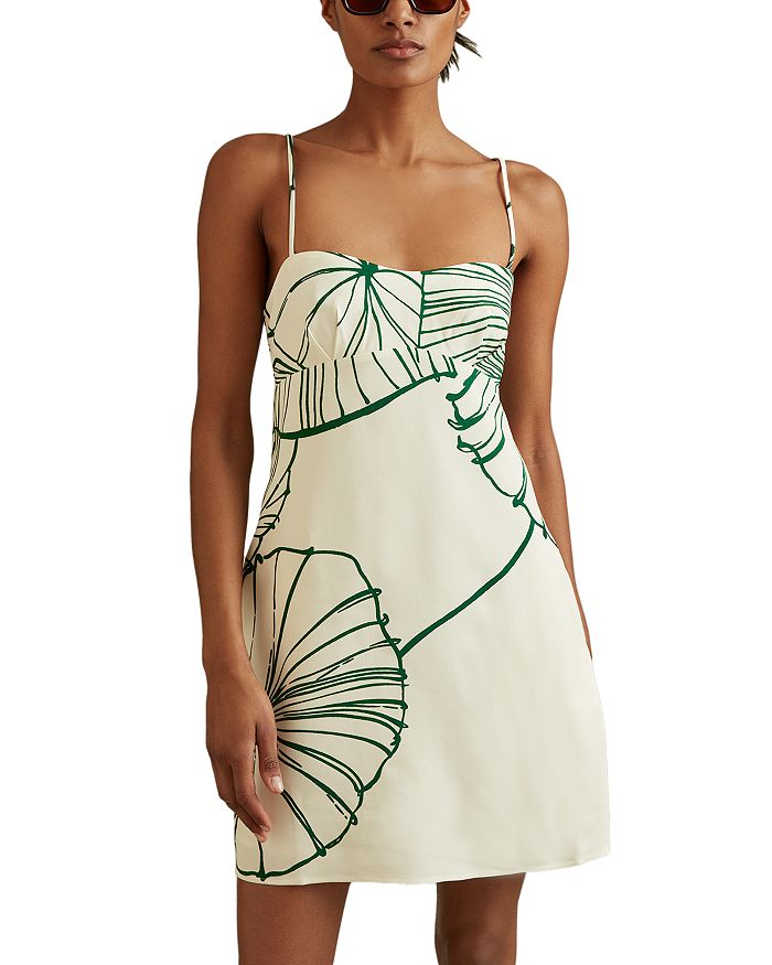 REISS Marli Sketchy Floral Mini Dress | Bloomingdale's