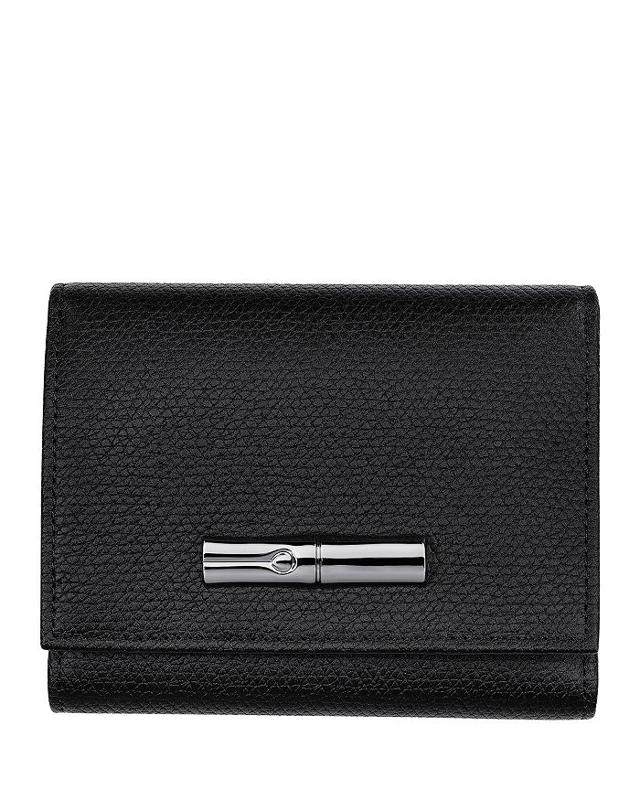 Longchamp Le Roseau Compact Leather Wallet | Bloomingdale's